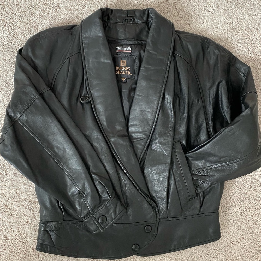 Byrnes And Baker Vintage Leather Jacket - Gem